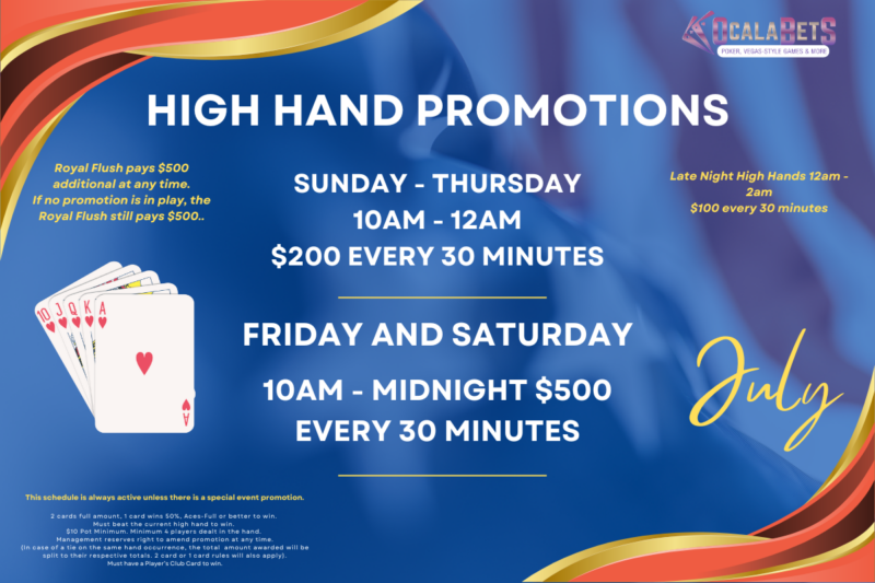 Poker Promotions - OcalaBetS