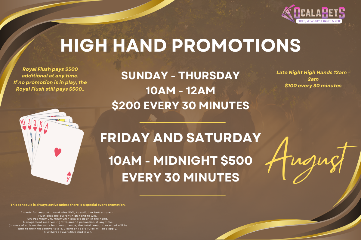 Poker Promotions - OcalaBetS