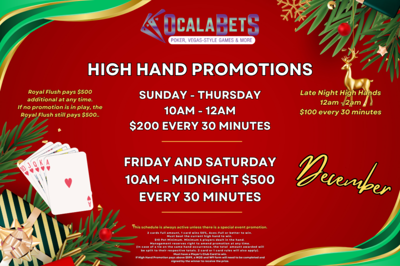 Poker Promotions - OcalaBetS